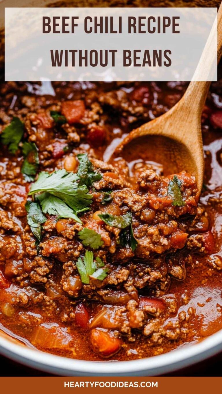 Beef Chili Recipe Without Beans - Hearty Food Ideas