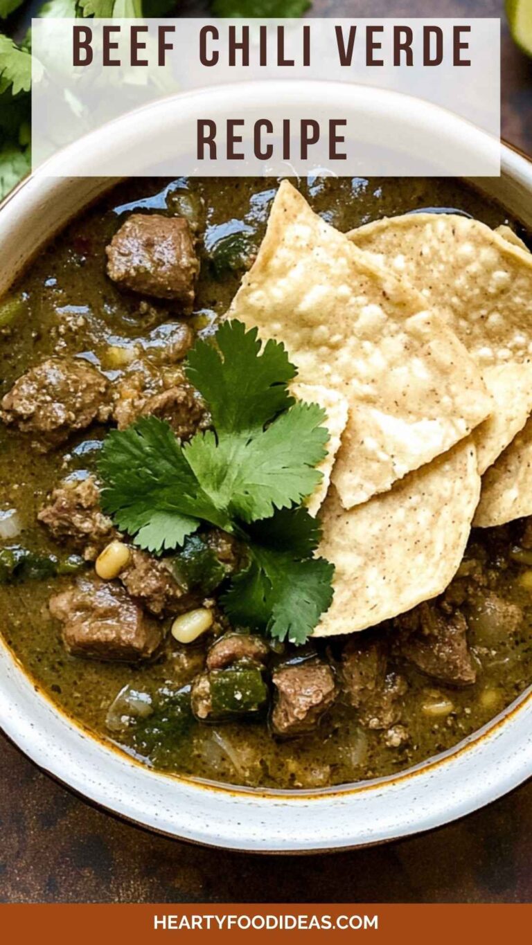 Beef Chili Verde Recipe - Hearty Food Ideas