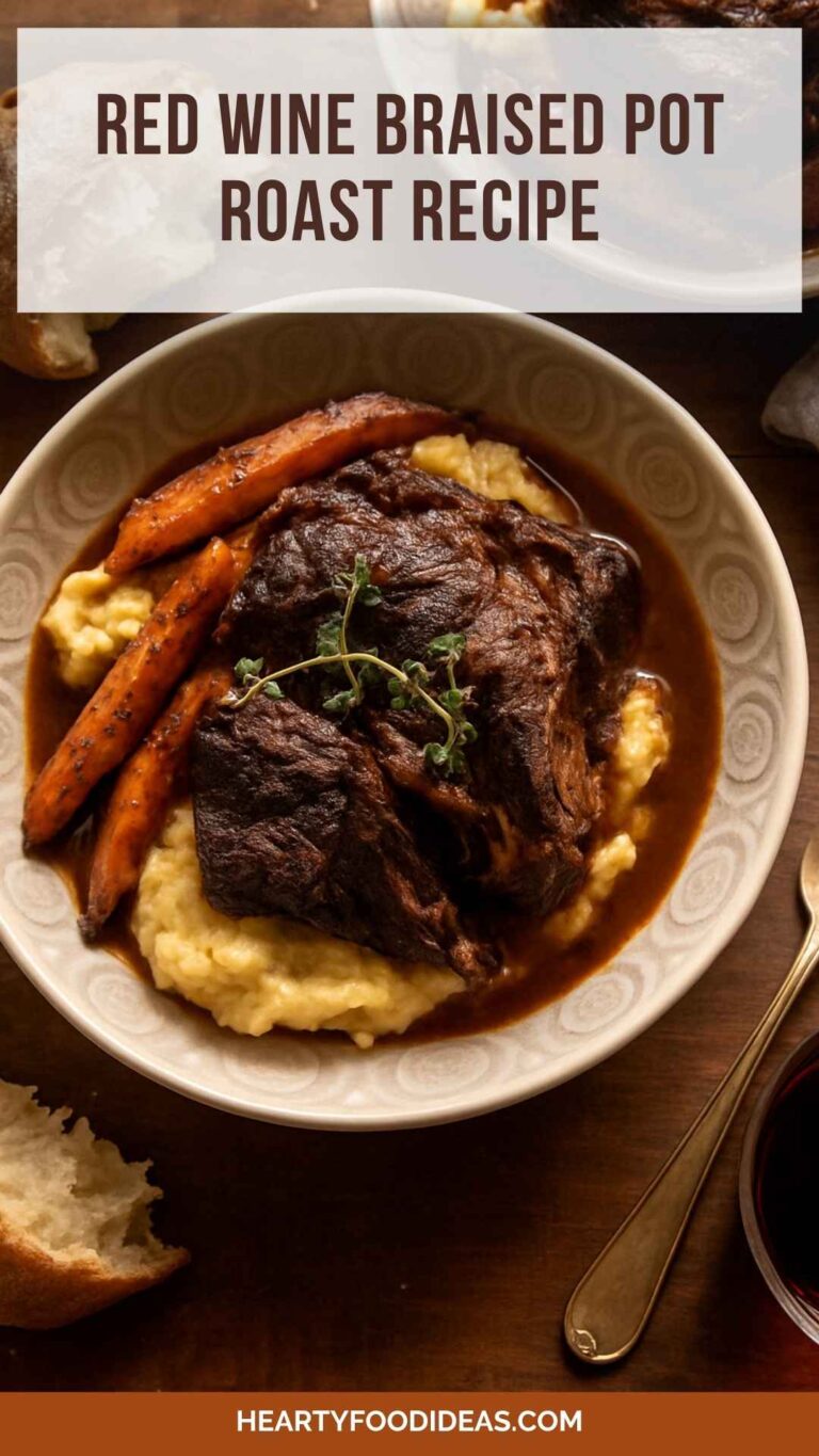 Red Wine Braised Pot Roast Recipe - Hearty Food Ideas