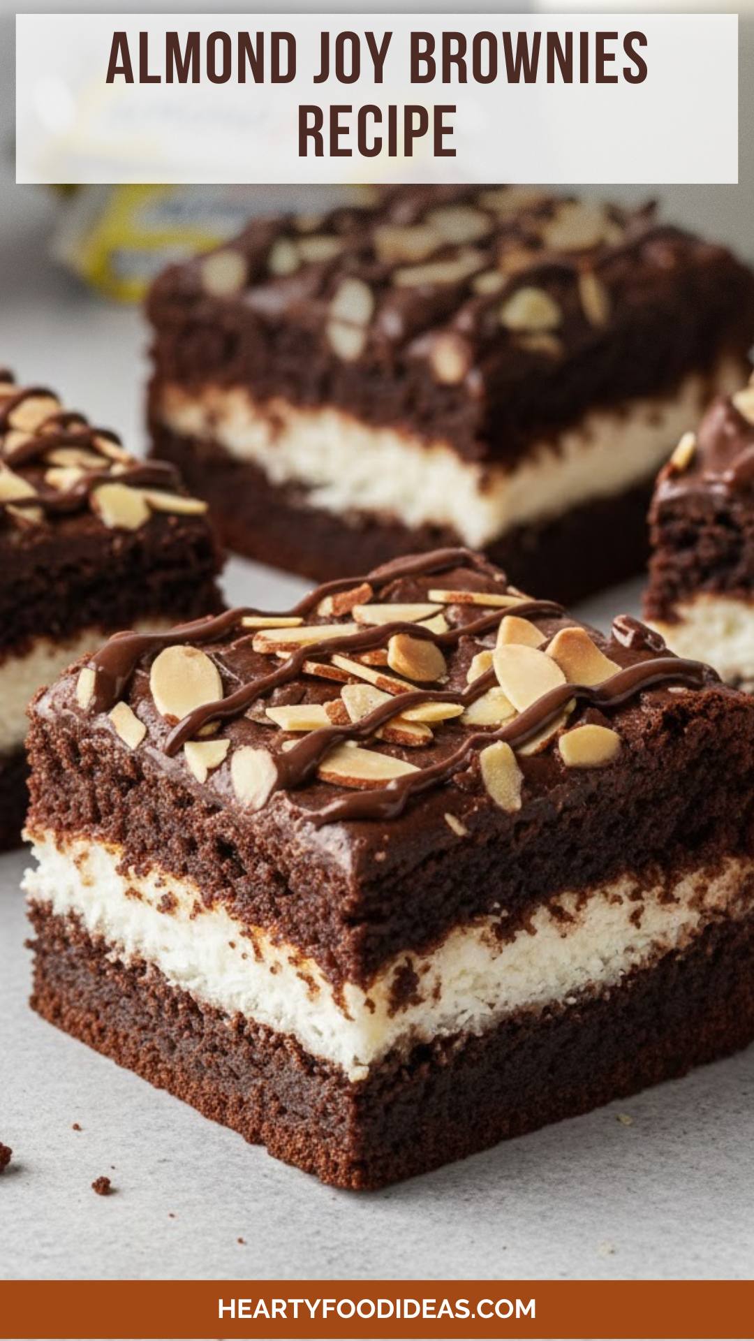 Almond Joy Brownies Recipe - Hearty Food Ideas